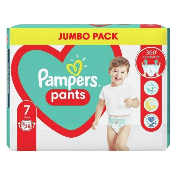 Pampers пелени-гащи jp размер 7 / 17+кг./ х38 | benu.bg
